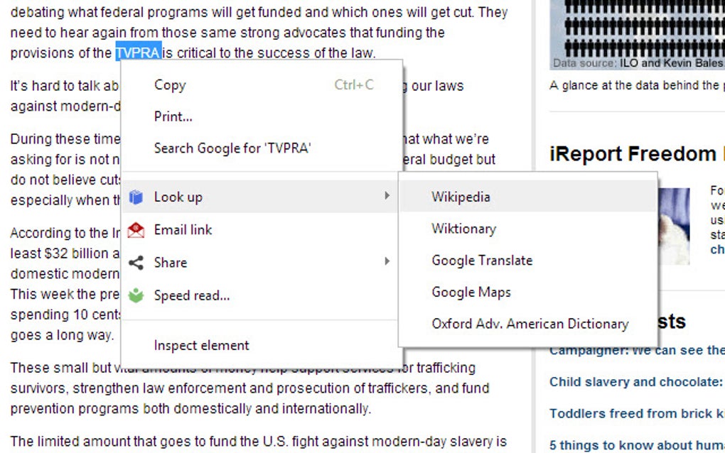 Look Up Wikipedia, Google Translate & Maps para Google Chrome ...
