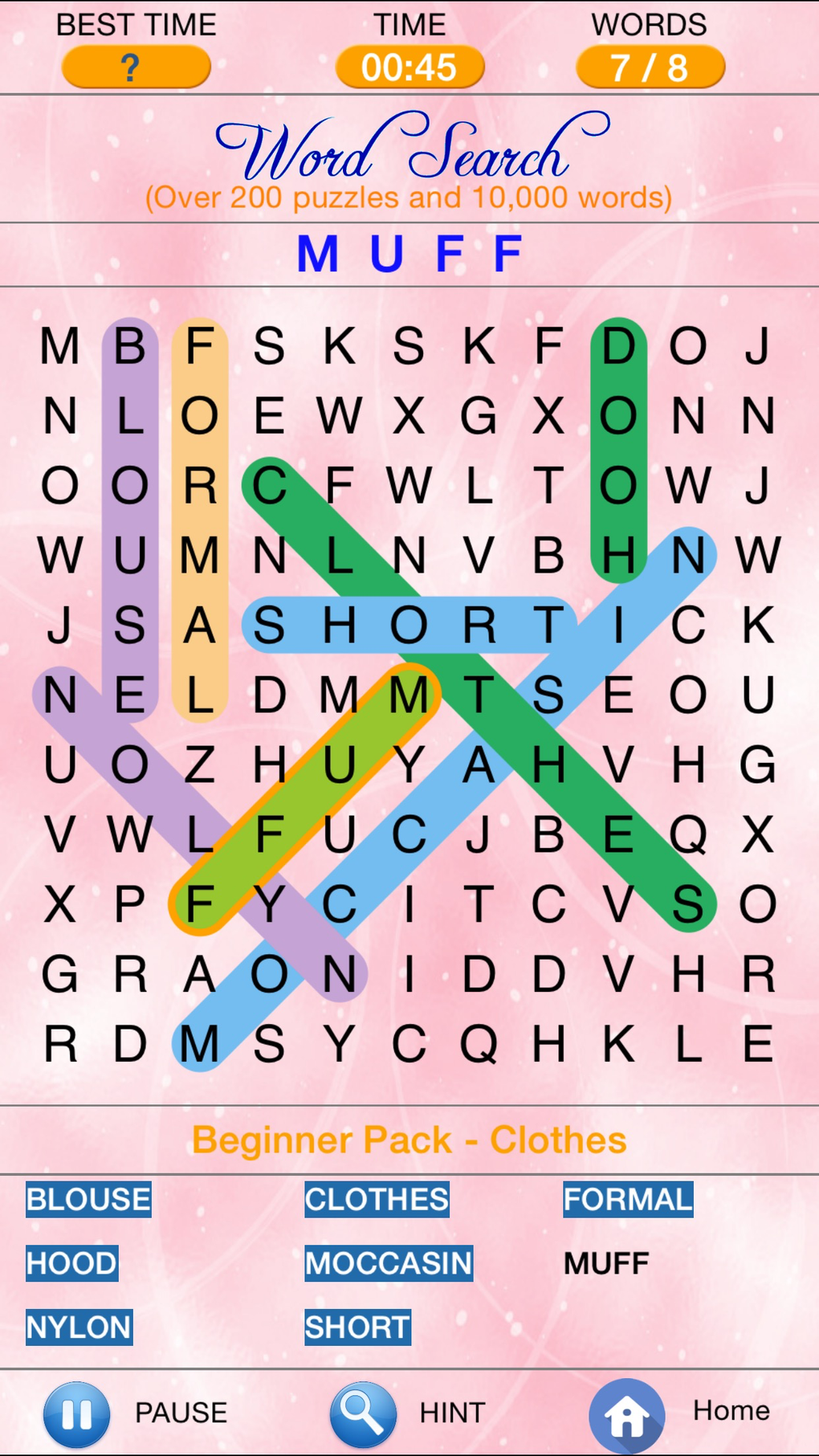 Word Search Crossword Finder For IPhone 