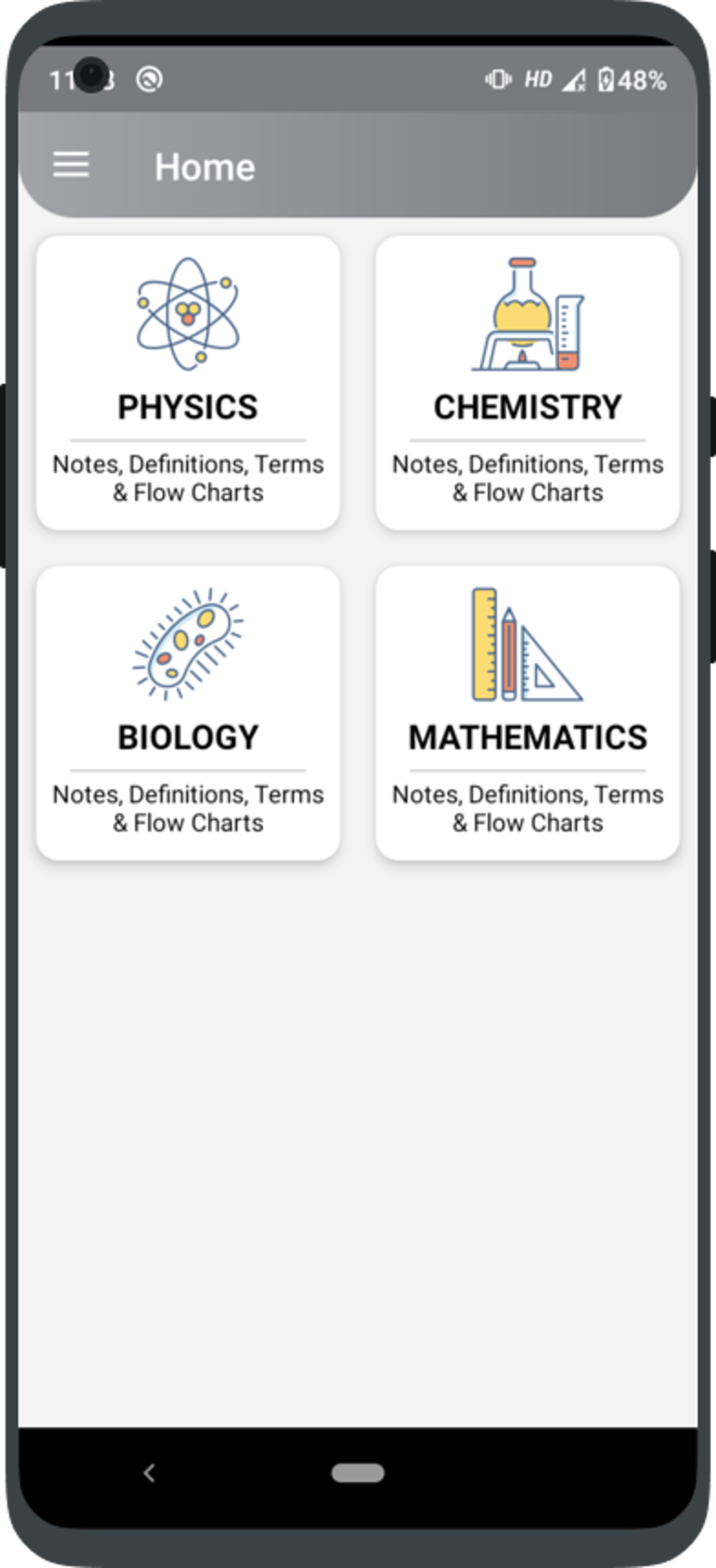 Handbook: Physics Chemistry for Android - Download