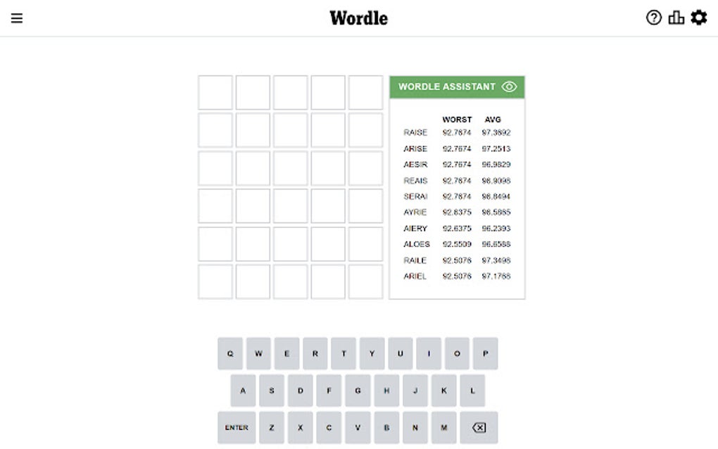 Wordle Assistant para Google Chrome - Extensión Descargar
