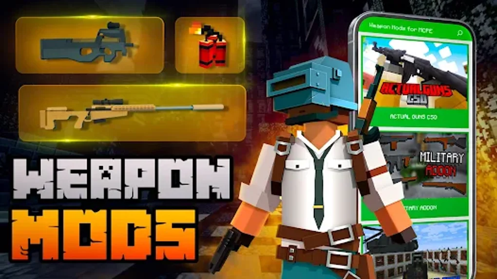 Weapon Mods for Minecraft PE per Android - Download