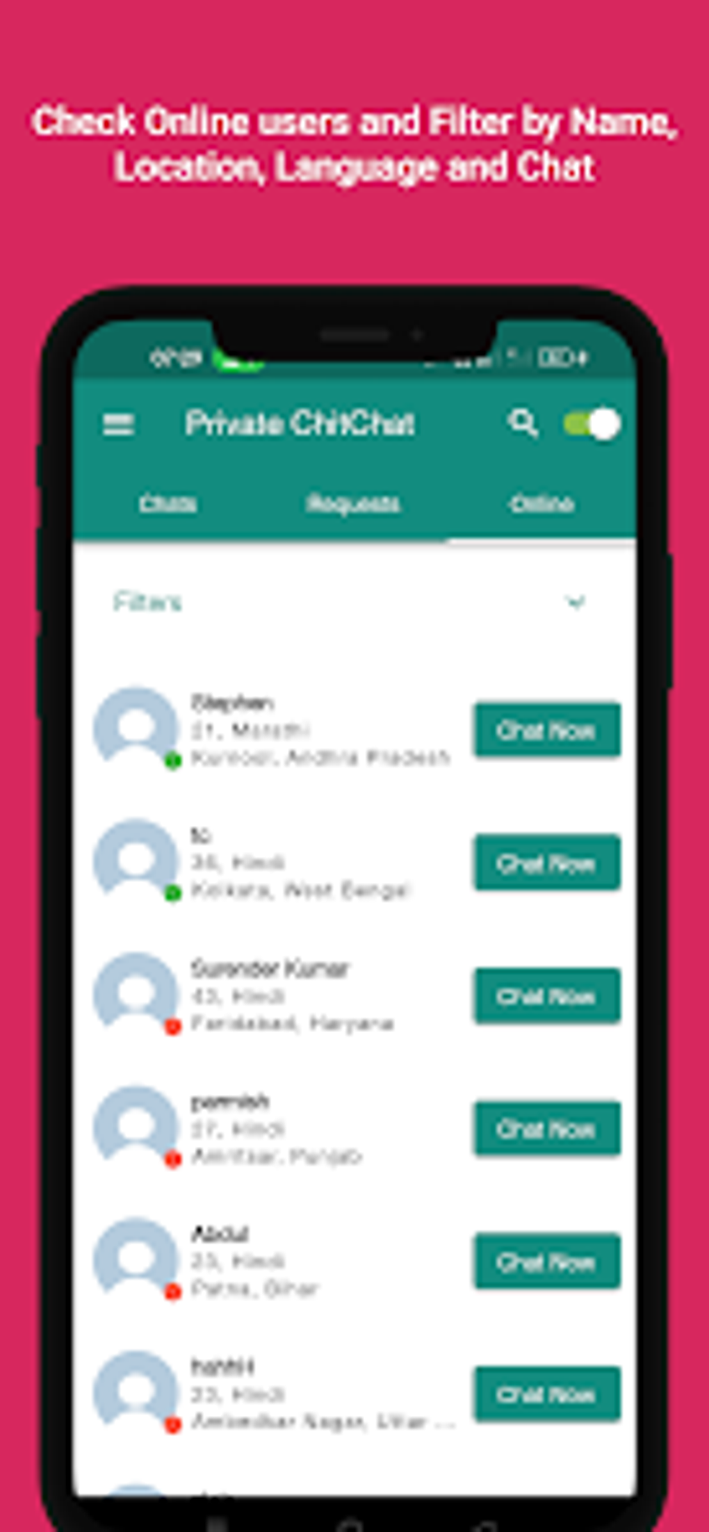 Single Girls Private Chat pour Android - Télécharger