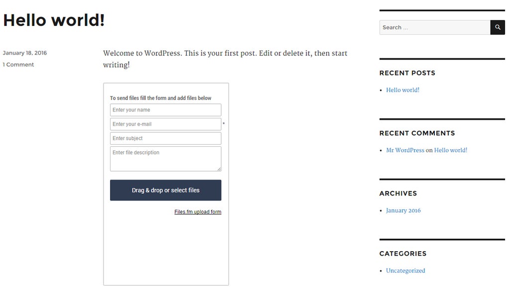 Customizable File Upload Form with Backend Cloud Storage pour WordPress ... Customizable File Upload Form with Backend Cloud Storage pour WordPress ...