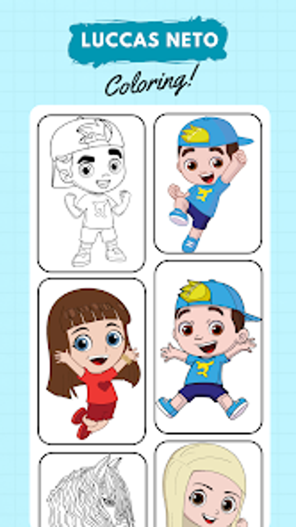 Luccas Neto Jogo de Colorir para Android - Descargar