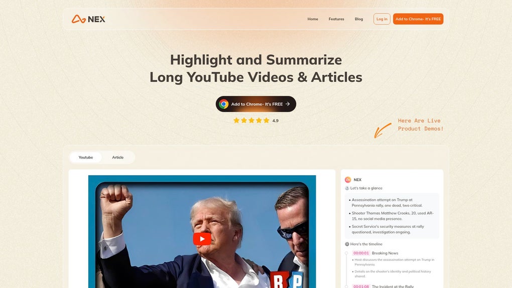 Nex : AI Knowledge Copilot สำหรับ AI สรุปข้อความ: รีวิว, คุณสมบัติและการใช้งาน