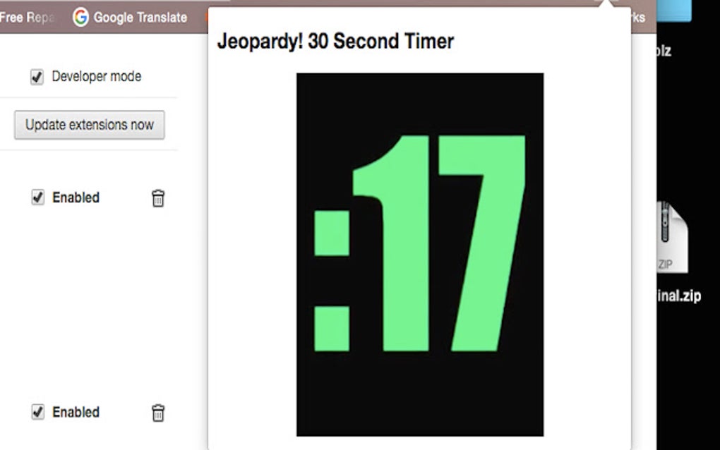 Jeopardy! 30 Second Timer Google Chrome 용 - 확장 프로그램 다운로드 Jeopardy! 30 Second Timer Google Chrome 용 - 확장 프로그램 다운로드