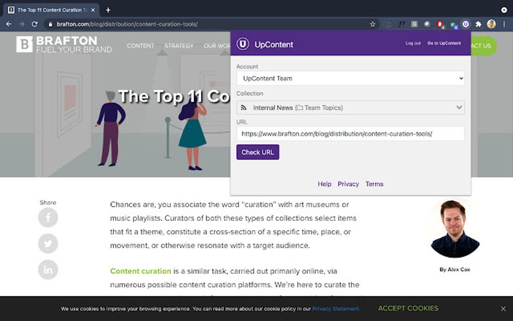 UpContent for Google Chrome - Extension Download