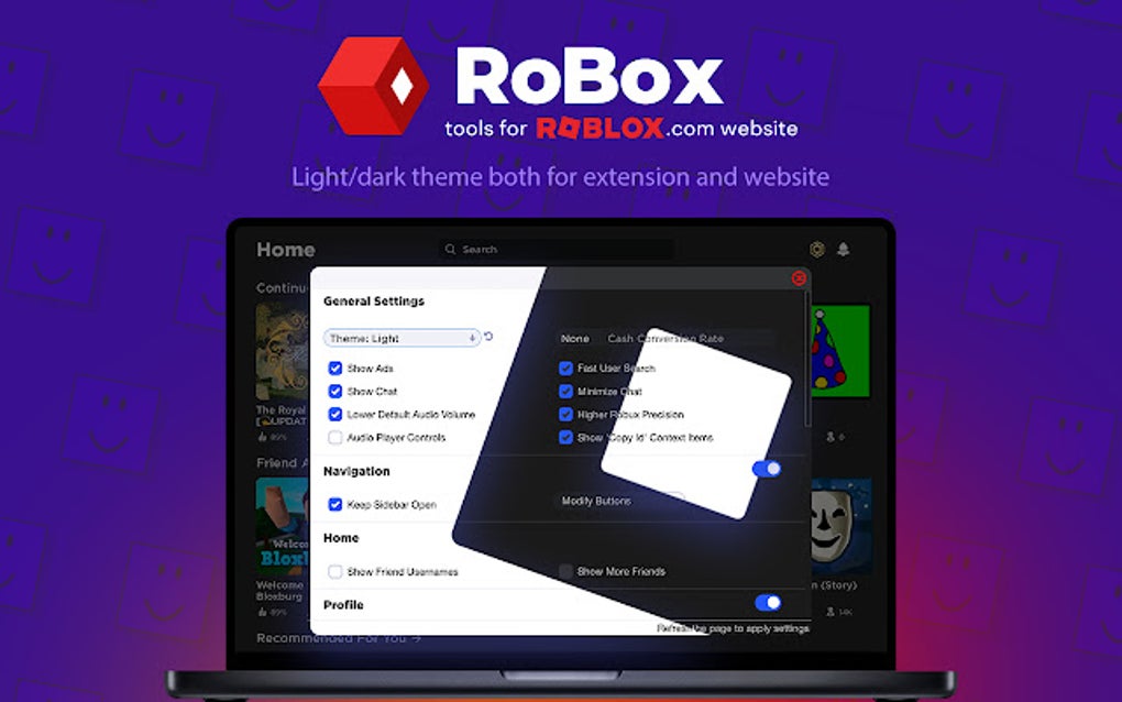 Roblox with extras! - RoBox for Google Chrome - Extension Download