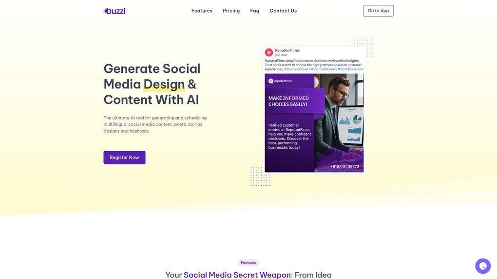 Buzzi.ai para Asistente de escritura con IA: evaluación, características y casos de uso