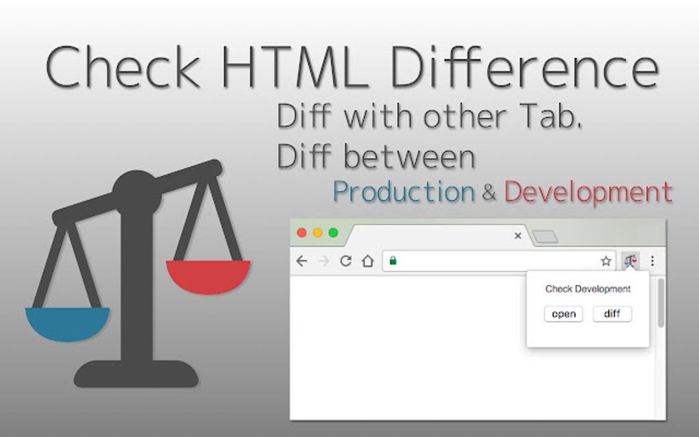 HTML Diff Check Tool for Google Chrome - Extension Download