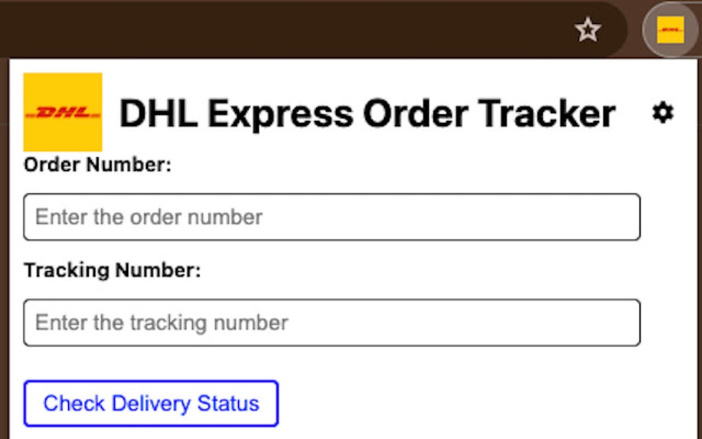 DHL Express Order Lookup Extension for Google Chrome - Extension Download