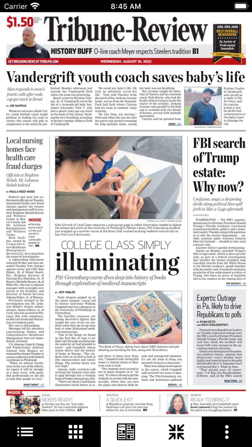 Tribune-Review eTrib for iPhone - Download