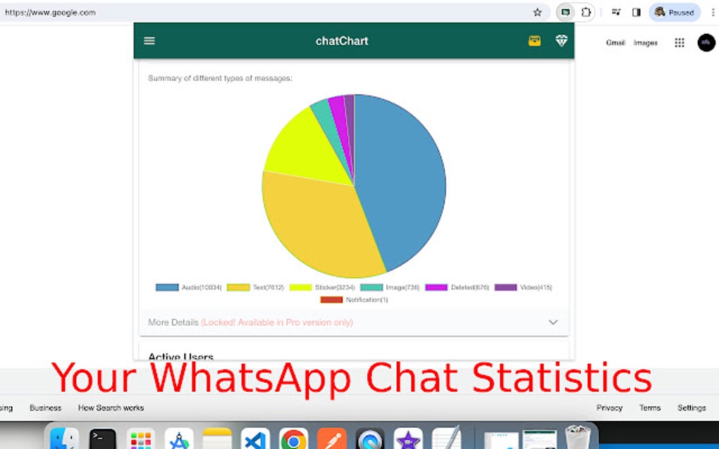 chatChart - Statistics for WA Chats สำหรับ Google Chrome - ส่วนขยาย ...