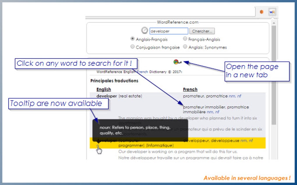 WordReference Extension for Google Chrome - Extension Download