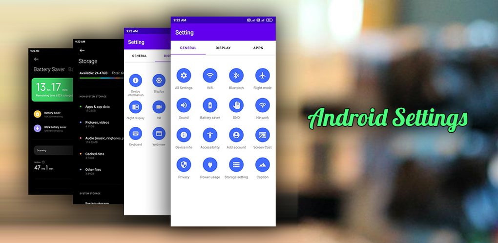 Settings App APK สำหรับ Android - ดาวน์โหลด