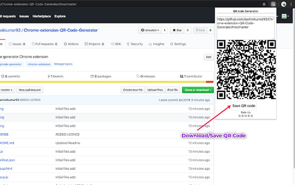 QR Code Generator Google Chrome için - Eklenti İndir