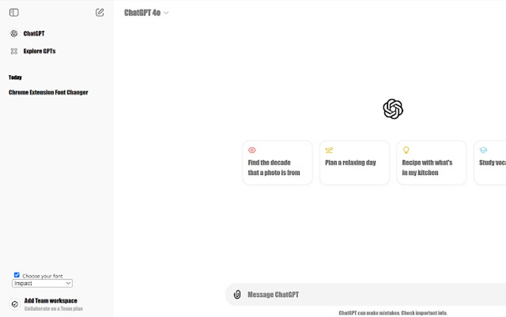 ChatGPT Font Changer for Google Chrome - Extension Download