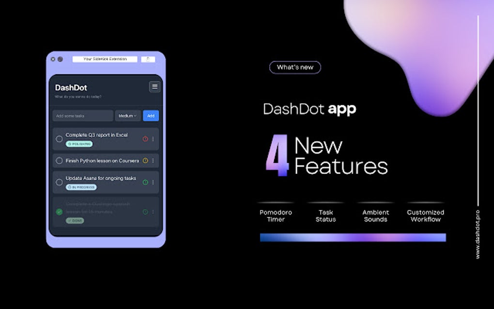 DashDot – Plan. Focus. Achieve for Google Chrome - Extension Download