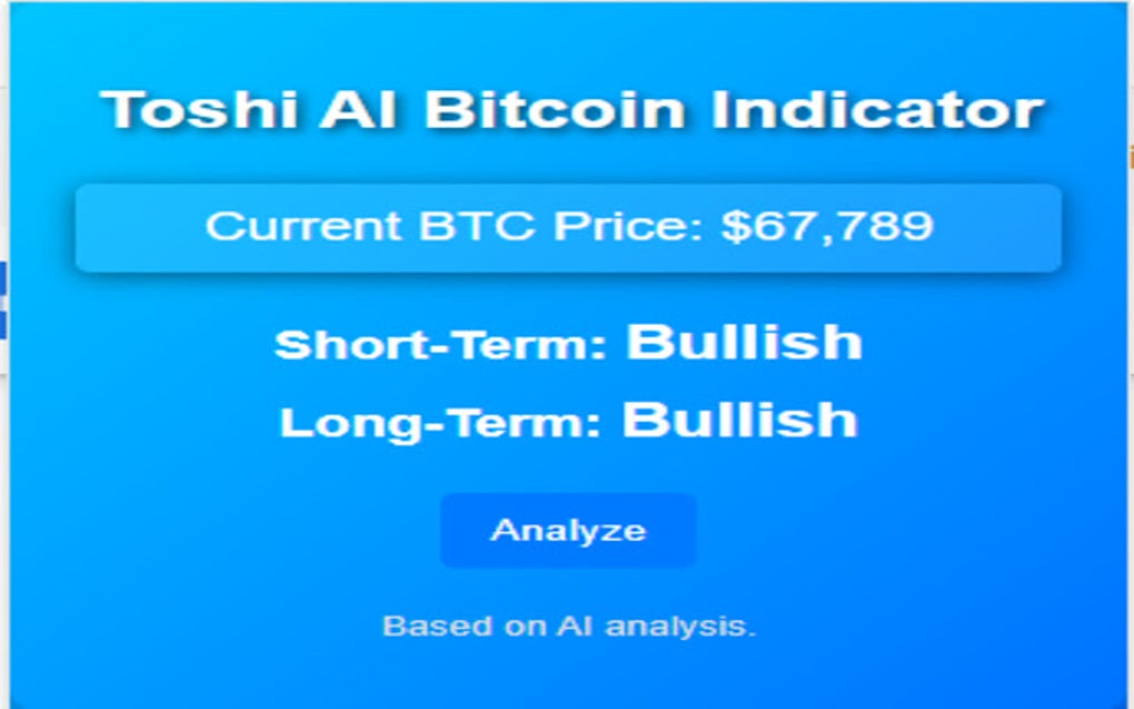 Toshi AI Bitcoin Indicator Google Chrome 용 - 확장 프로그램 다운로드