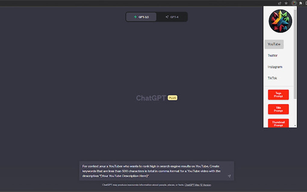 Creator Prompts para Google Chrome - Extensión Descargar