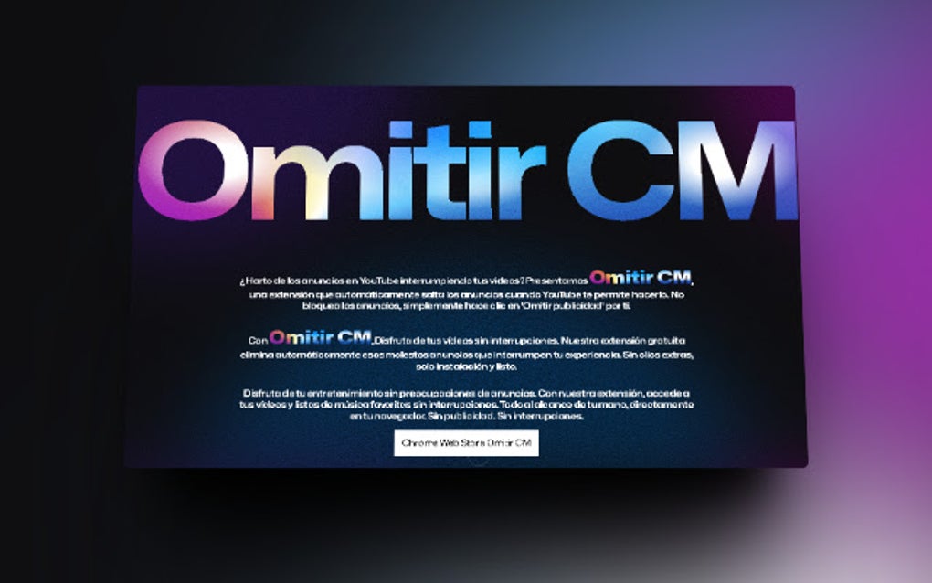 Omitir CM for Google Chrome - Extension Download