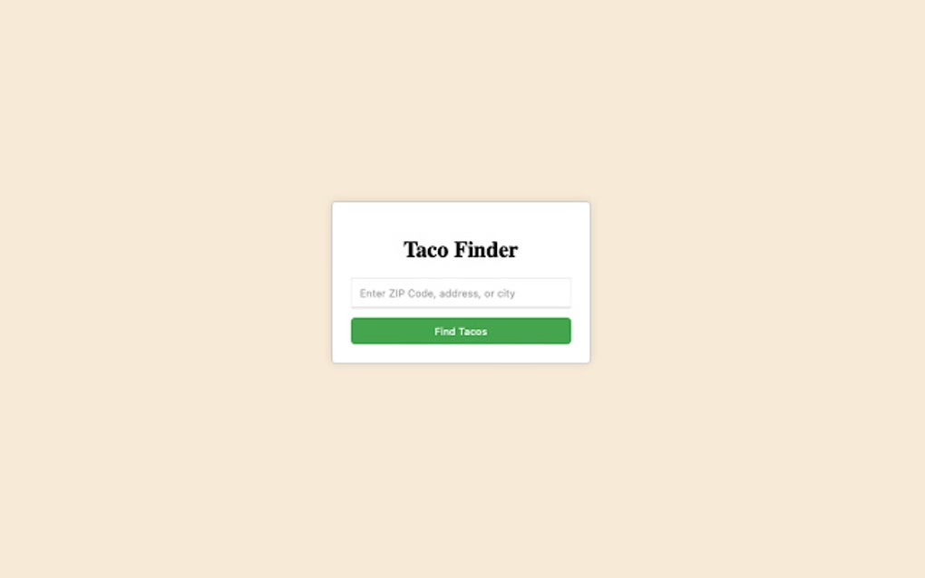 Taco Finder para Google Chrome - Extensión Descargar