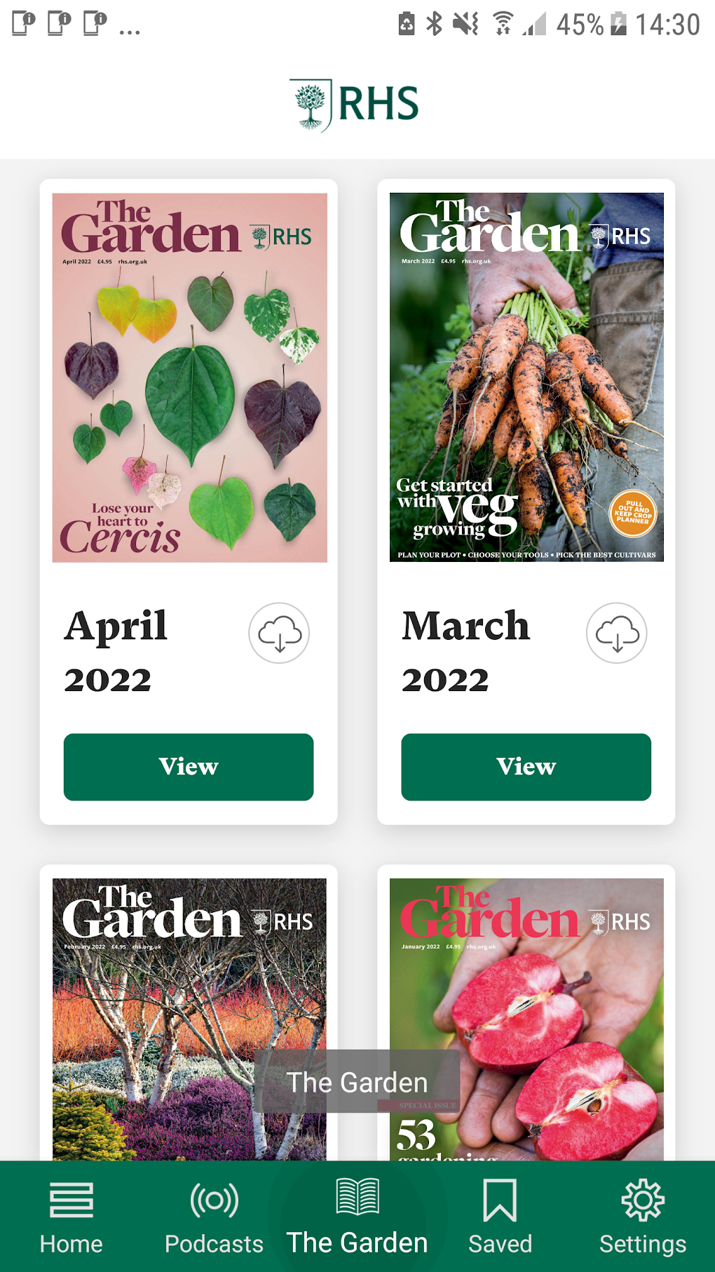 RHS The Garden for Android - Download