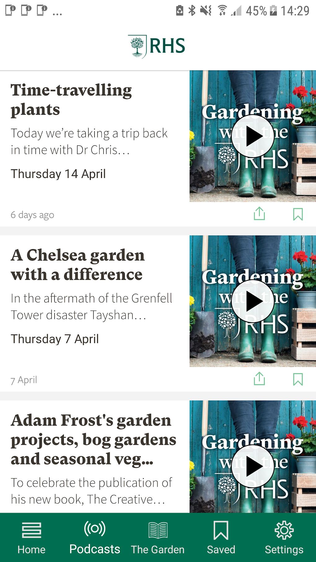 RHS The Garden for Android - Download
