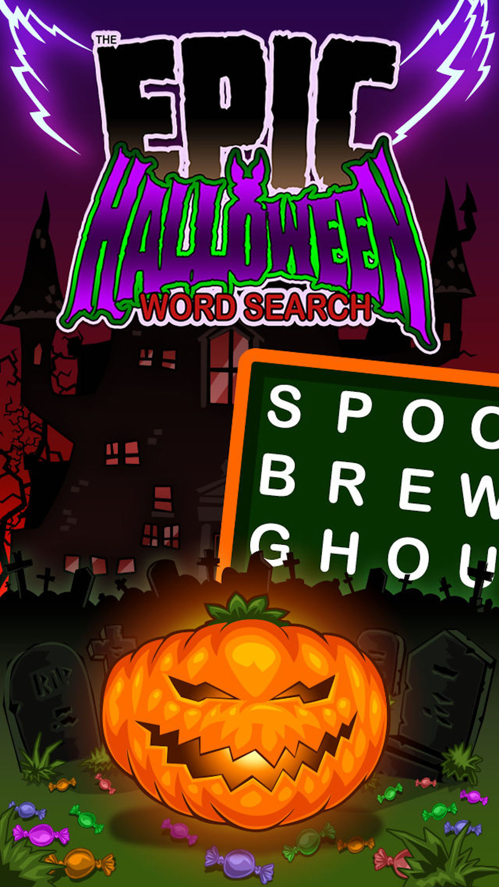 iPhone 용 Epic Halloween Word Search - giant wordsearch - 다운로드