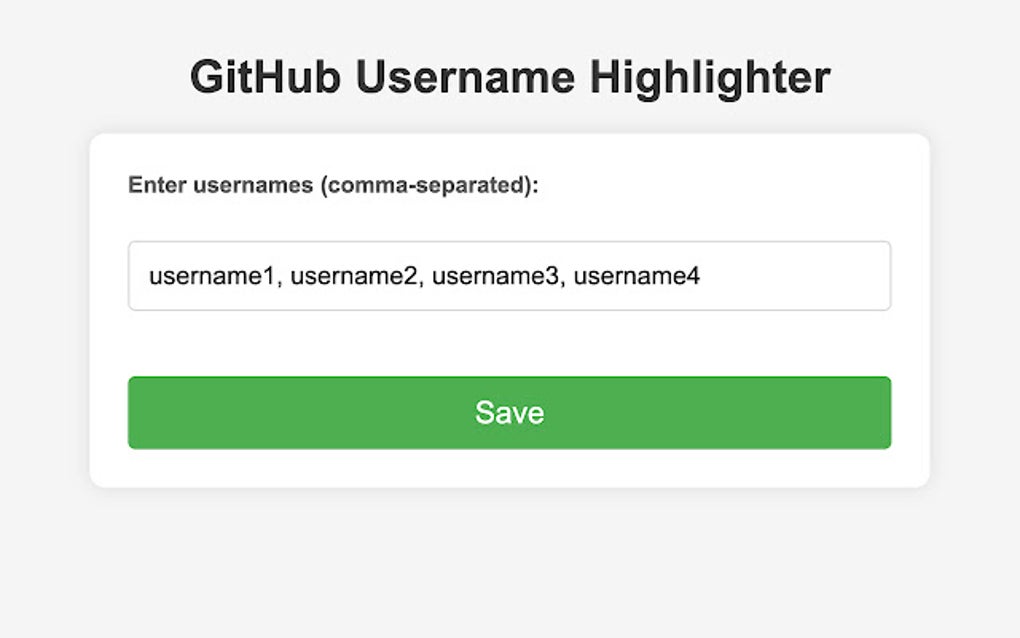 GitHub Username Highlighter para Google Chrome - Extensión Descargar