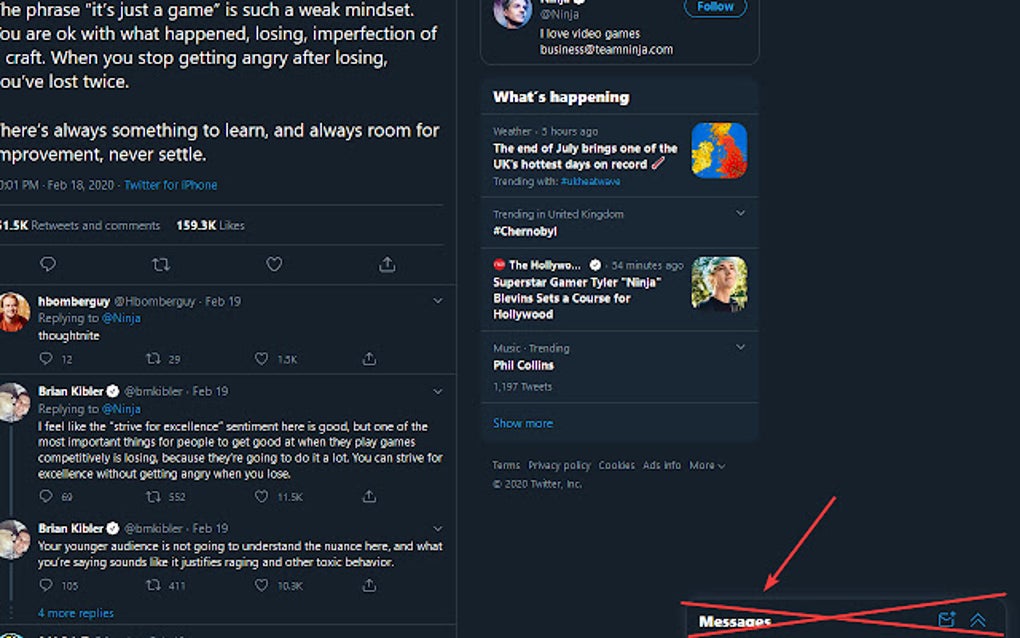 Messages Begone Google Chrome 용 - 확장 프로그램 다운로드
