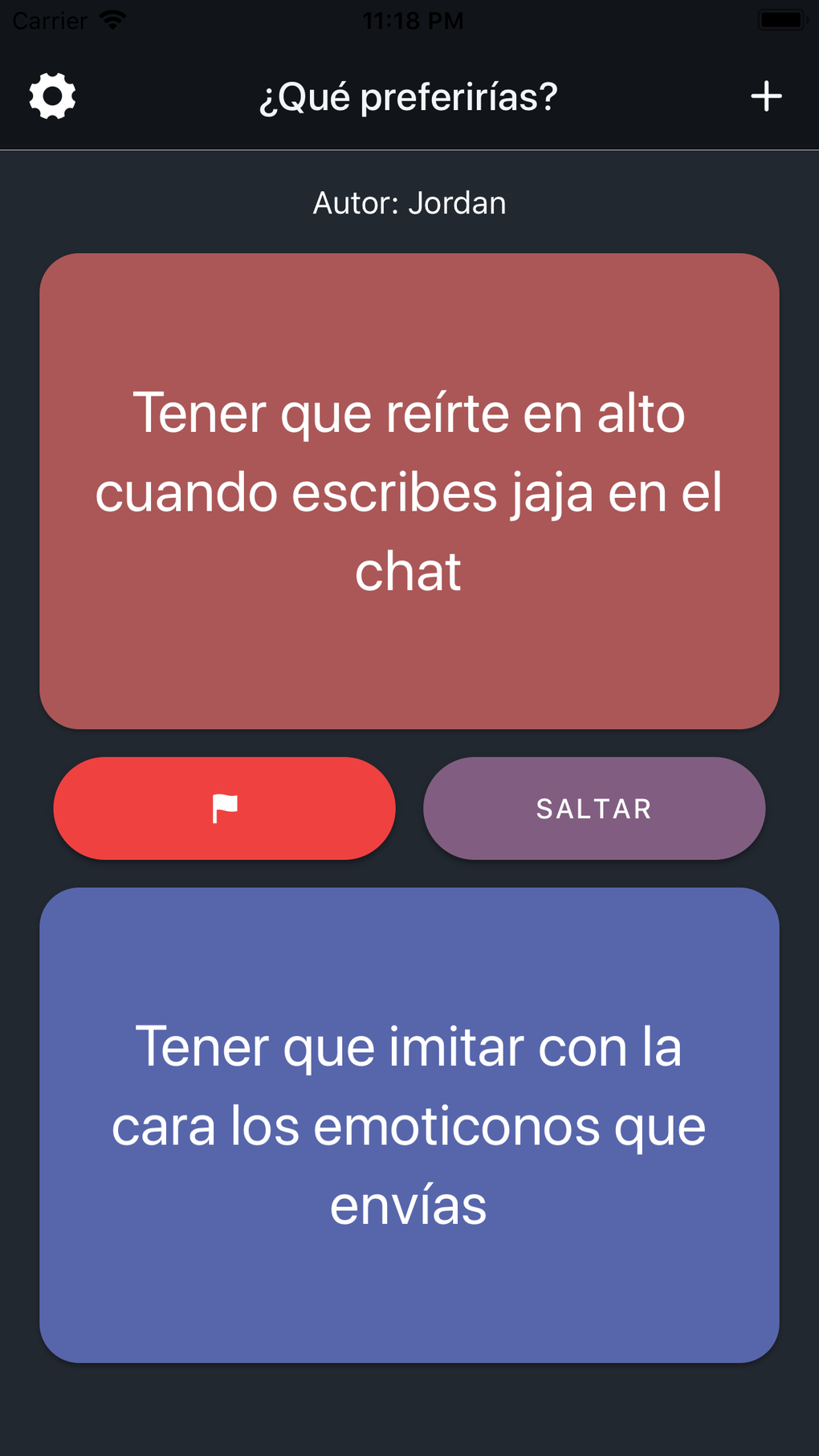 Qué prefieres for iPhone - Download