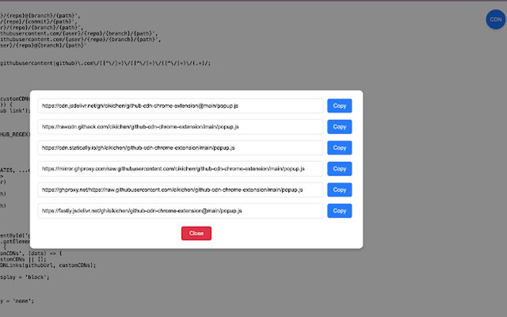 GitHub Raw to CDN Converter para Google Chrome - Extensión Descargar