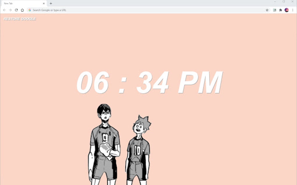 Haikyuu New Tab Google Chrome için - Eklenti İndir