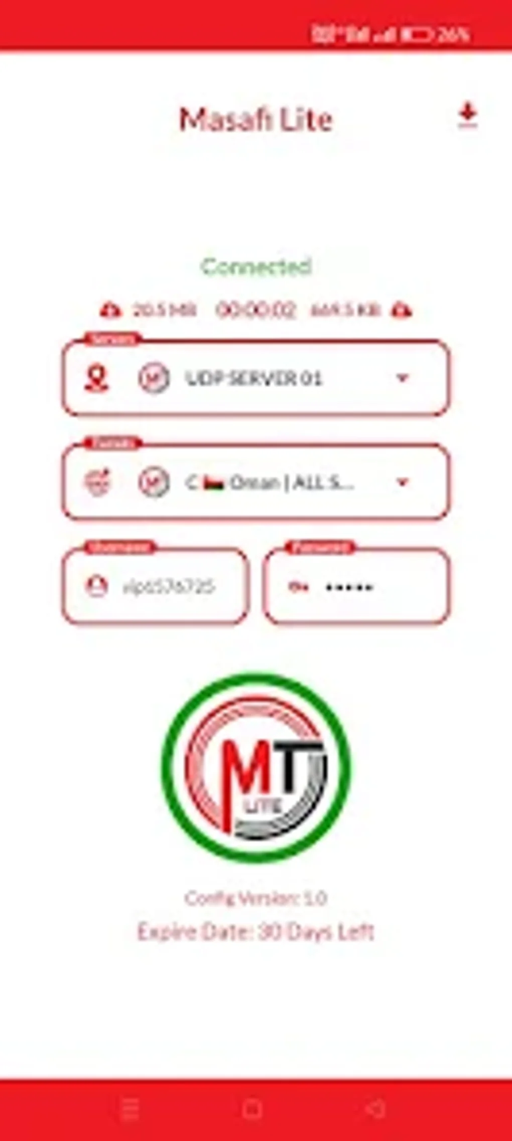 Masafi Lite VPN para Android - Descargar