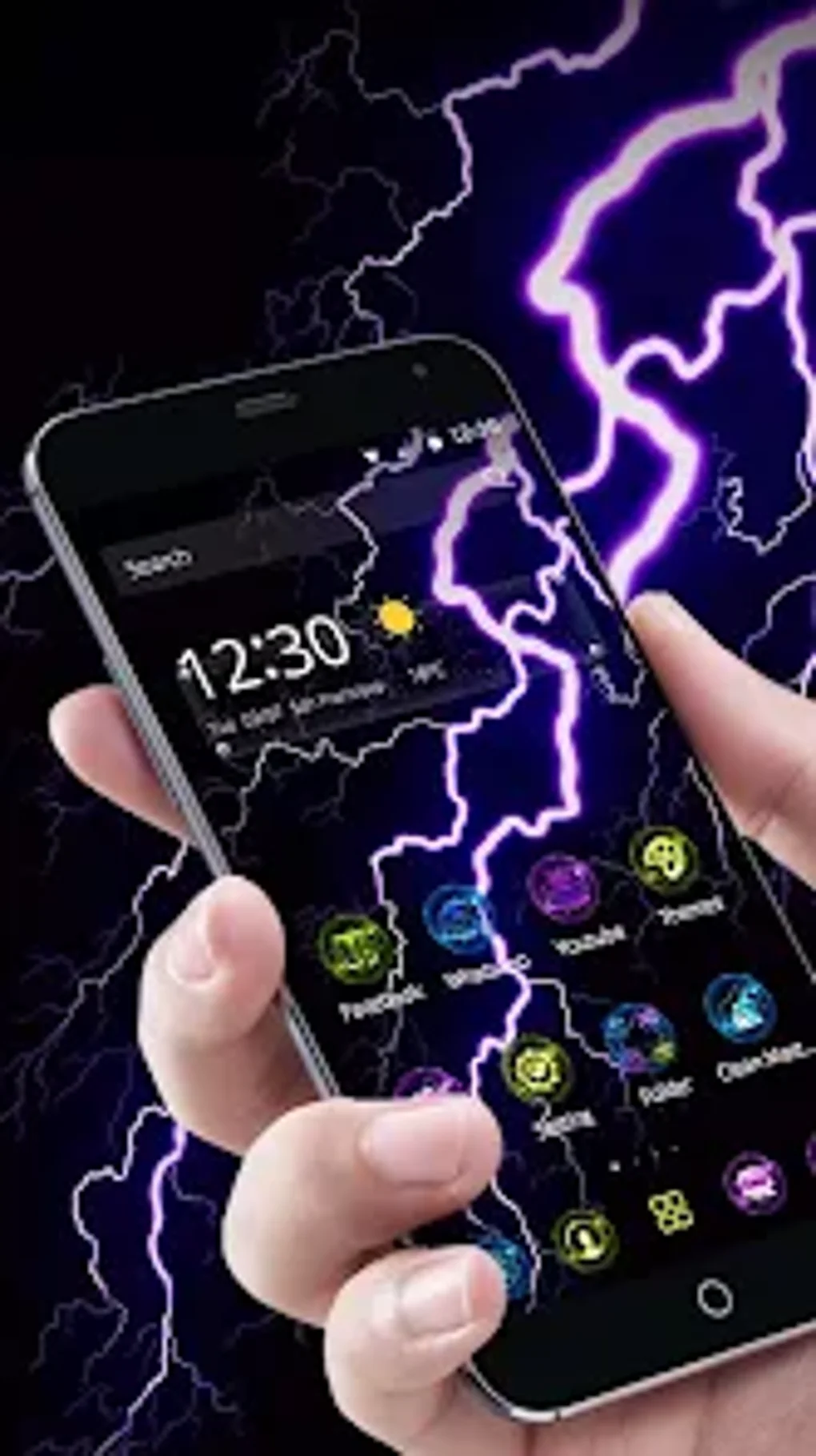 Purple Thunder Tech Theme para Android - Descargar