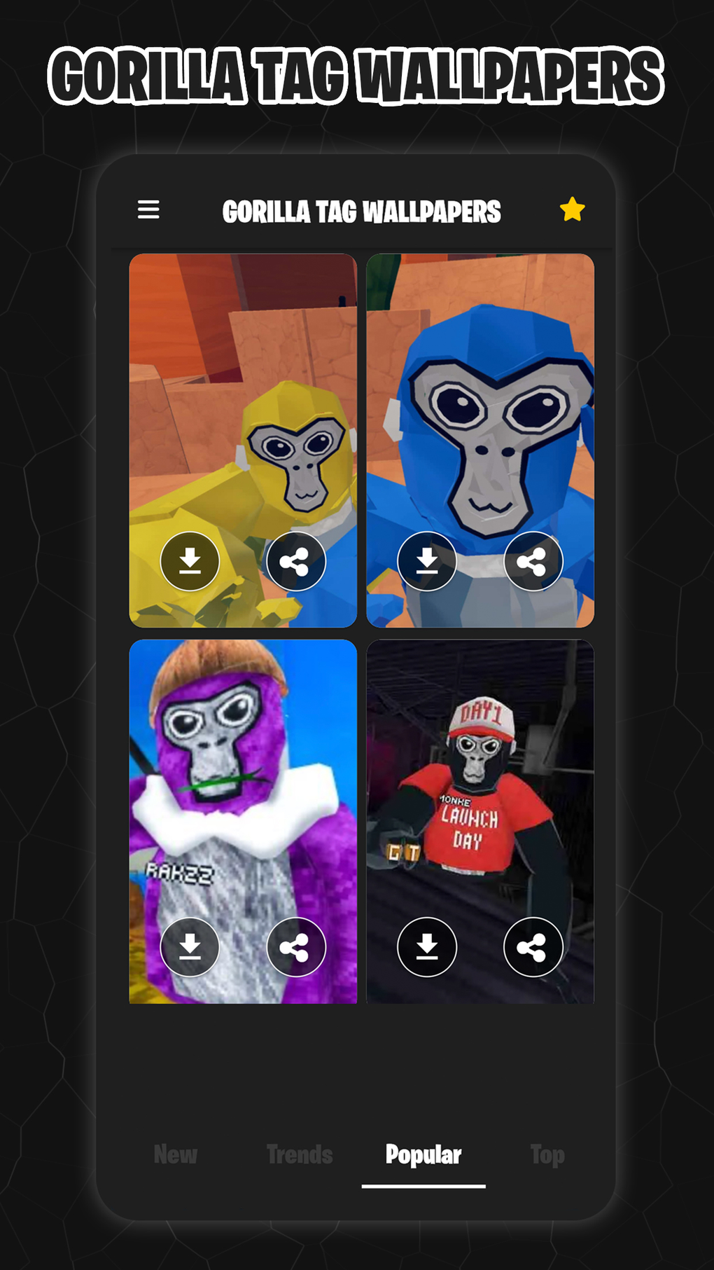 Gorilla Tag 4K Wallpapers para iPhone - Descargar