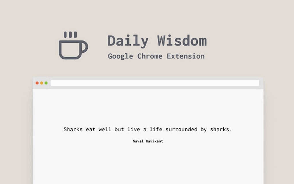 Daily Wisdom pour Google Chrome - Extension Télécharger