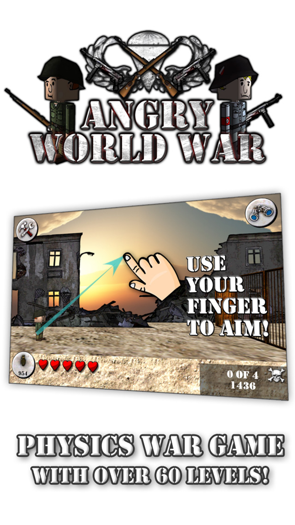 iPhone 용 Angry World War 2 FREE - 다운로드