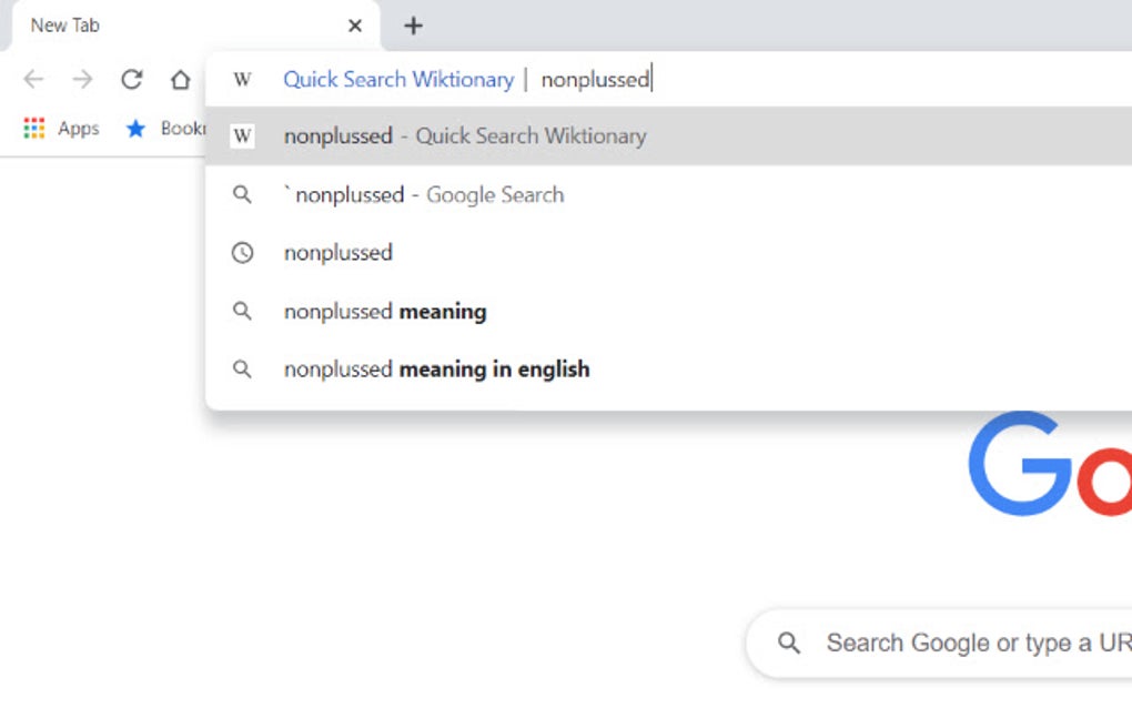Quick Search Wiktionary for Google Chrome - Extension Download