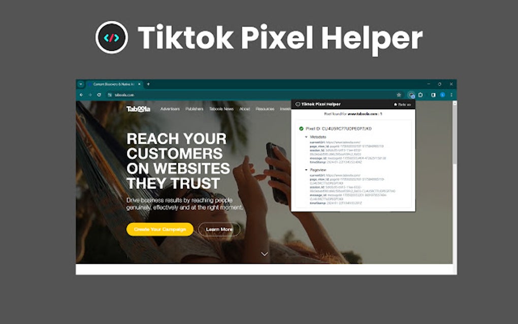 Tiktok PIxel Helper for Google Chrome - Extension Download