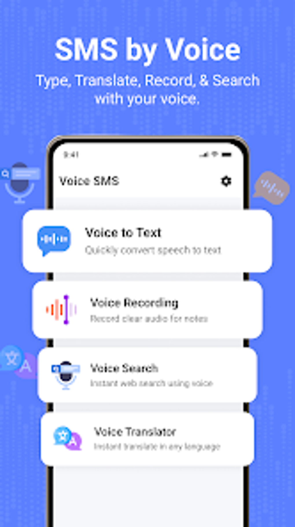 Android için Type SMS by Voice: SMS Typing - İndir