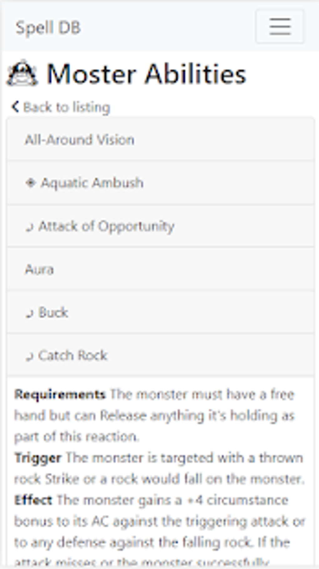 Pathfinder 2E Spell DB for Android - Download