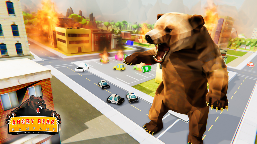 Angry Bear Rampage- Smash City pour iPhone - Télécharger