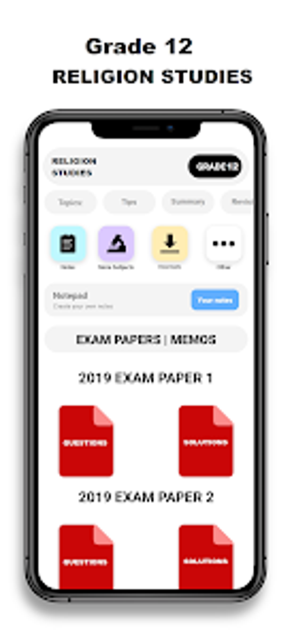 Grade 12 Religion Studies для Android — Скачать