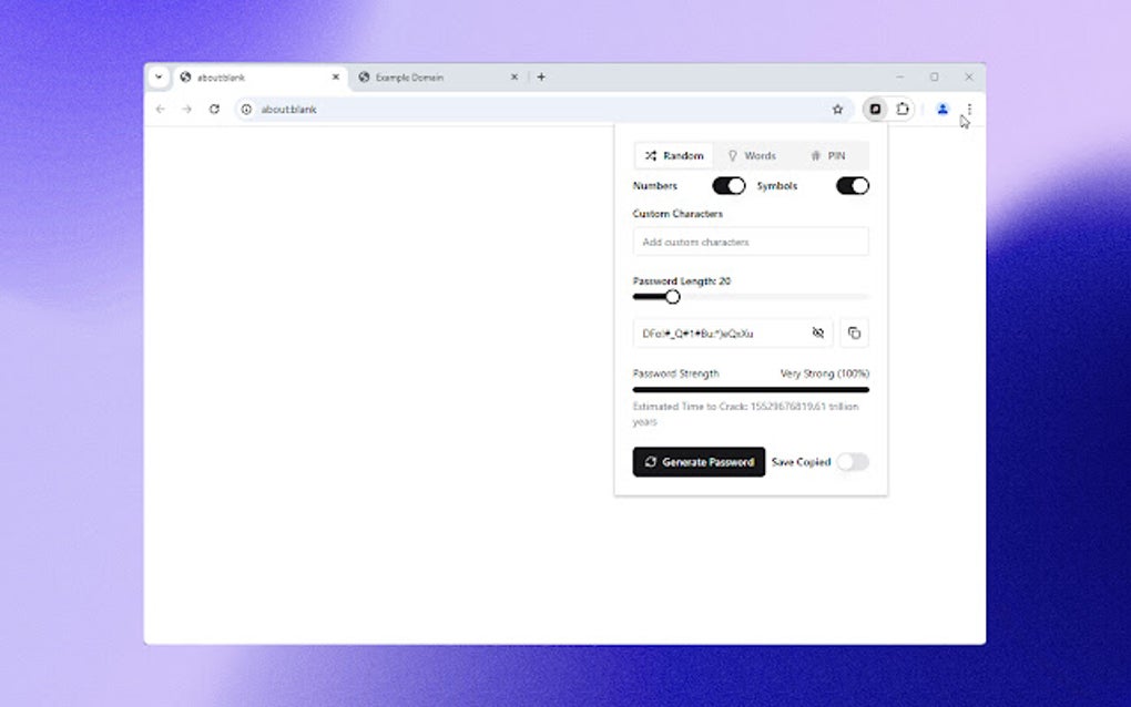 Strong Password Generator - Copy & Use para Google Chrome - Extensión Descargar