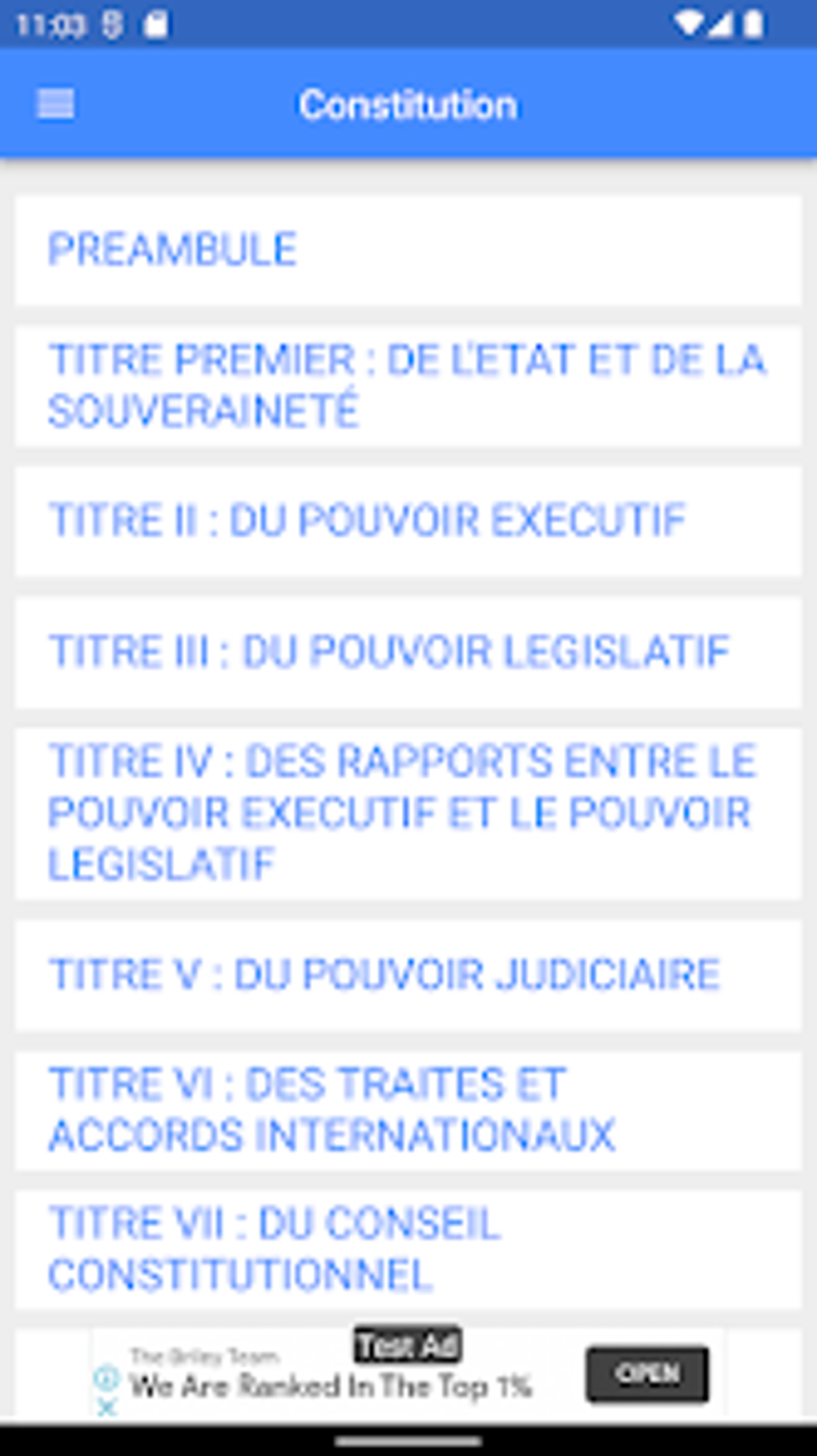 Constitution du Cameroun pour Android - Télécharger