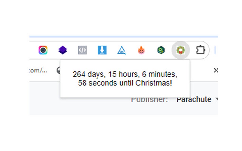 Christmas Countdown para Google Chrome - Extensión Descargar