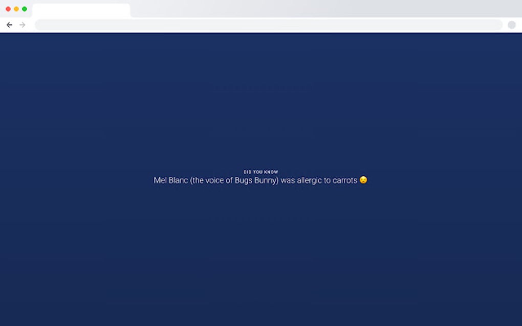 Factr: Fun facts in your new tab para Google Chrome - Extensión Descargar