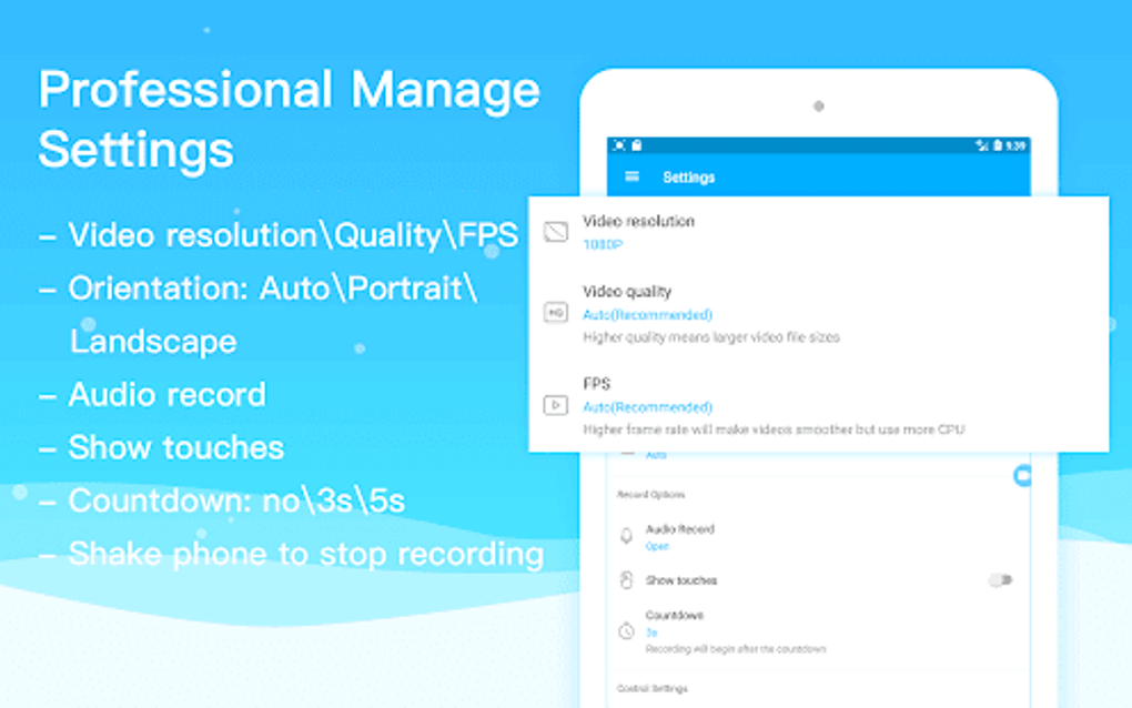 Super Screen RecorderREC Video Record Screenshot per Android - Download